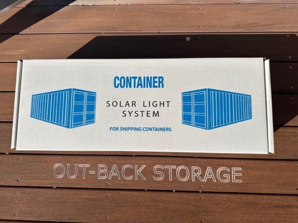 Solar Container Lighting | Outback Storage Containers