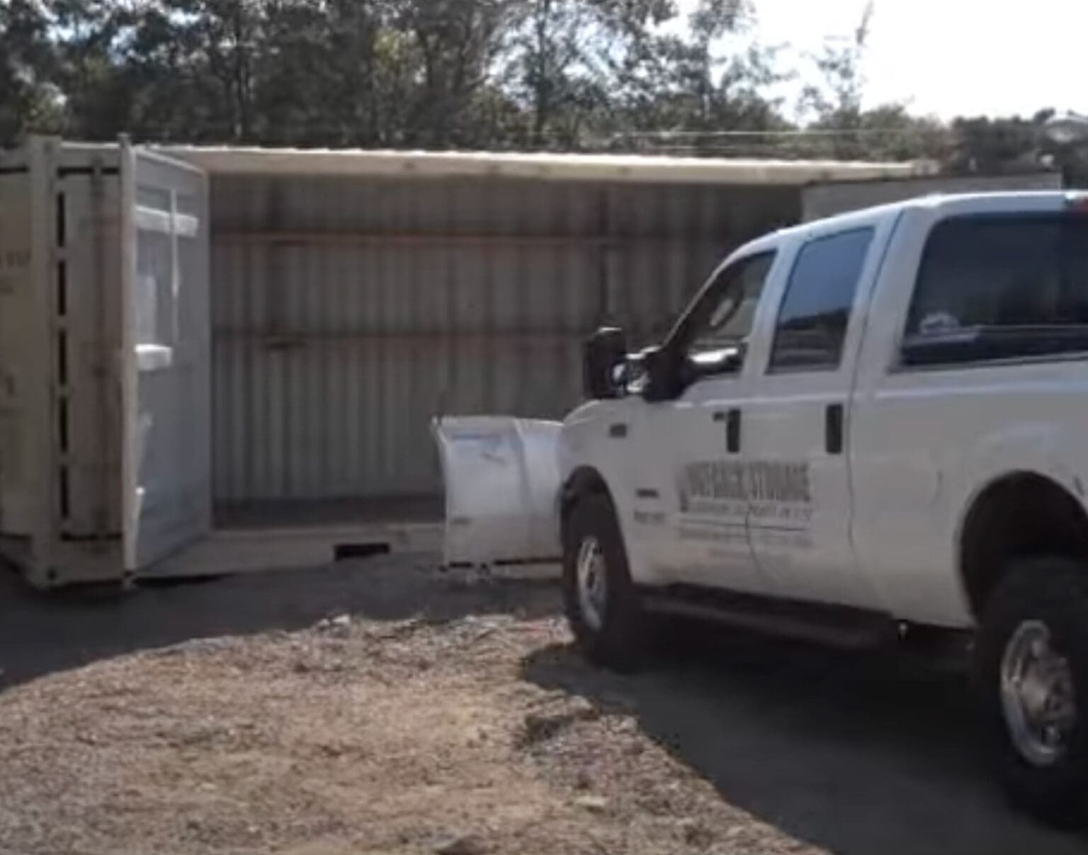 Snow Plow Storage In A Shipping Container? | Outback Storage Containers