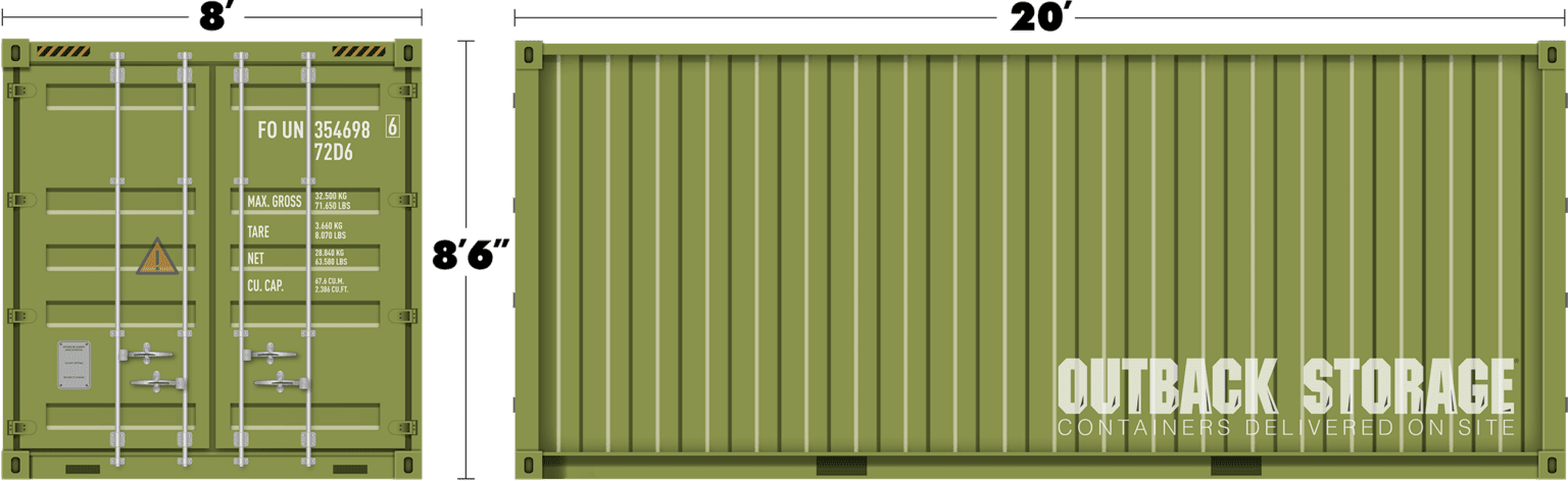 40' Shipping Containers for Sale | Outback Storage Containers