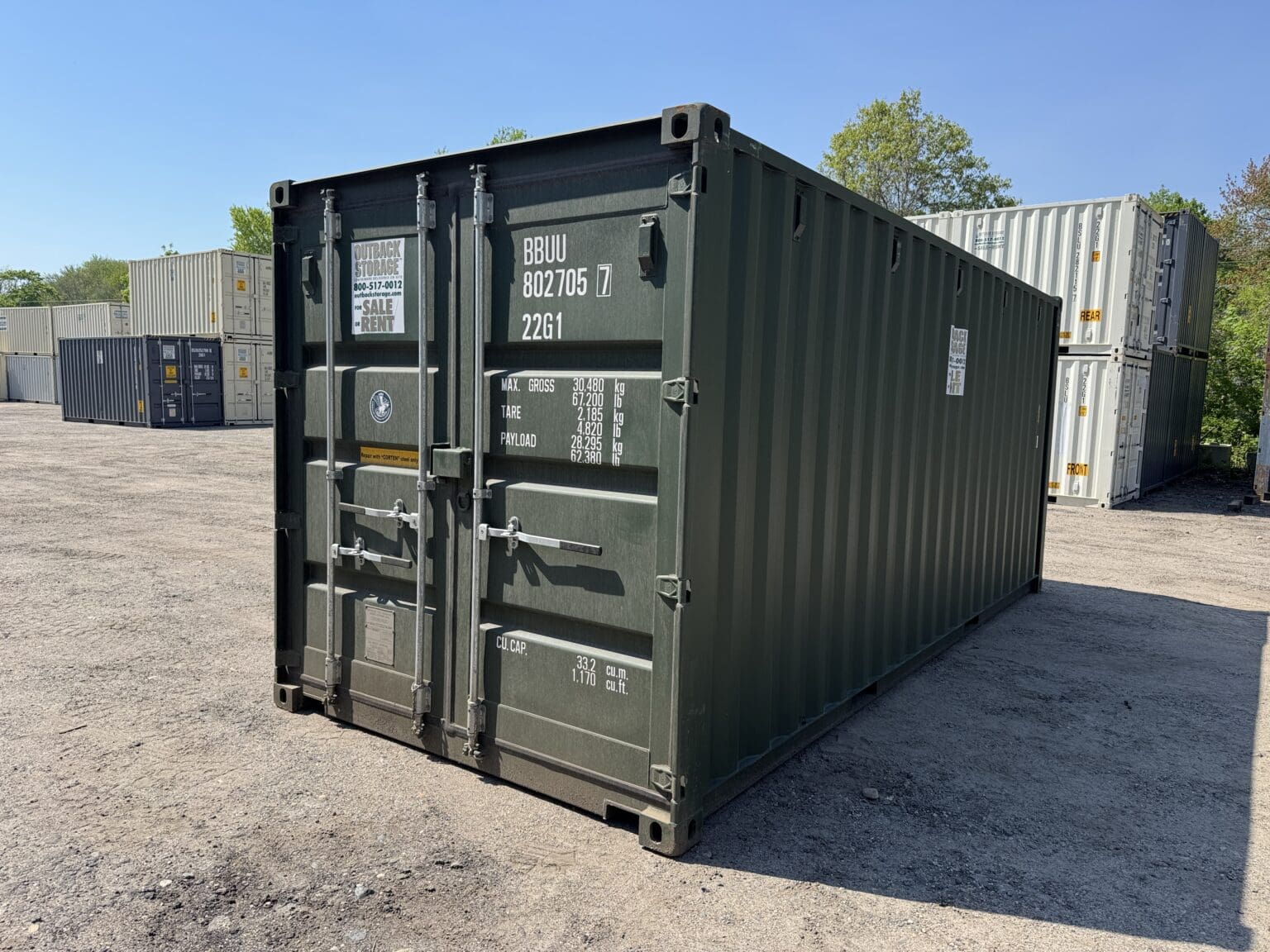 20′ x 8′ x 8.5′ Tall– New Shipping/Storage Container – Wind and ...